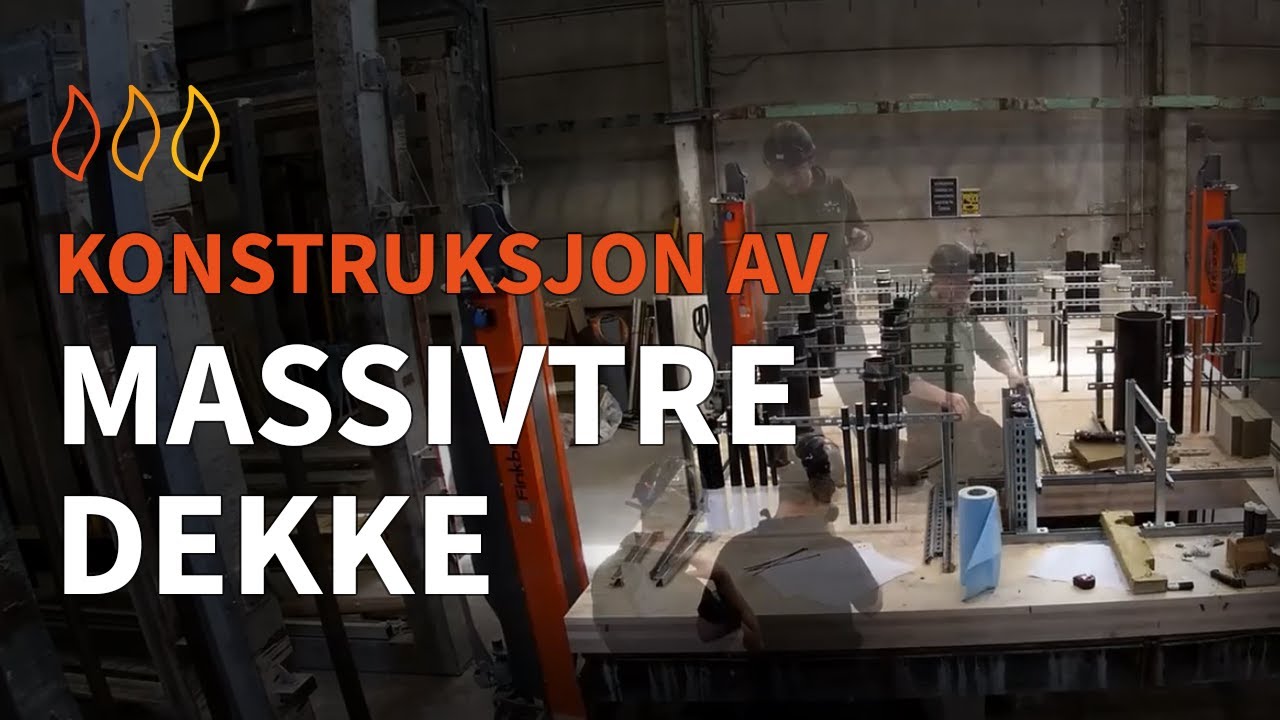 Oppbygging av massivtre dekke - YouTube