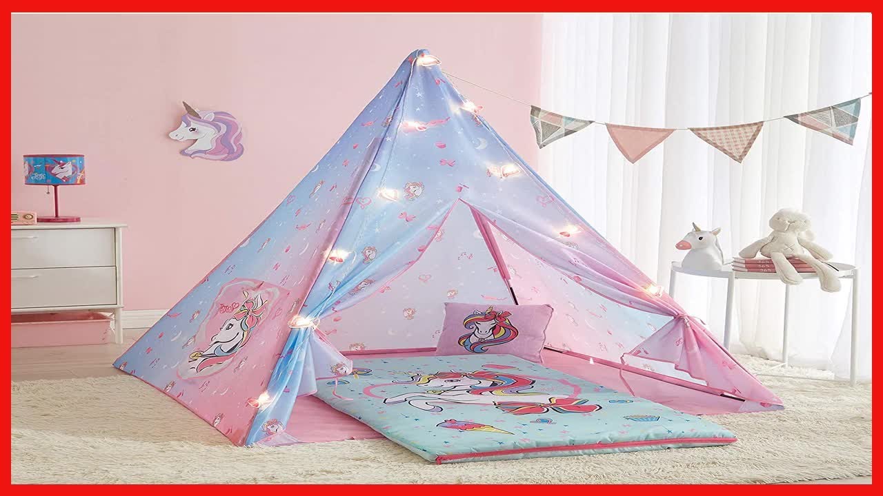 Nickelodeon JoJo Siwa 4 Piece Teepee Slumber Set with Teepee Tent ...