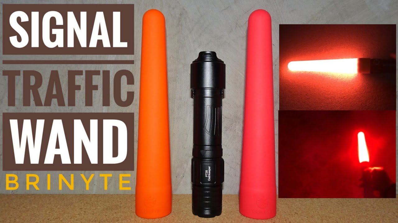 Brinyte Traffic wand/Diffuser - Best Value Traffic/Signal Wand - YouTube
