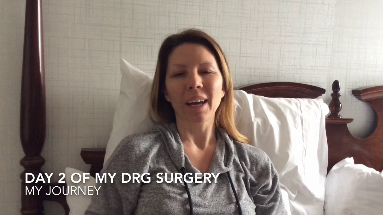 Day 2 after my DRG Surgery - YouTube