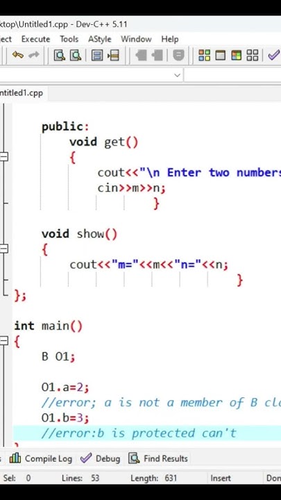 program to using the protected visibility mode 🔥🔥 inheritance in C++ programming language 🔥🔥🔥🔥 ...
