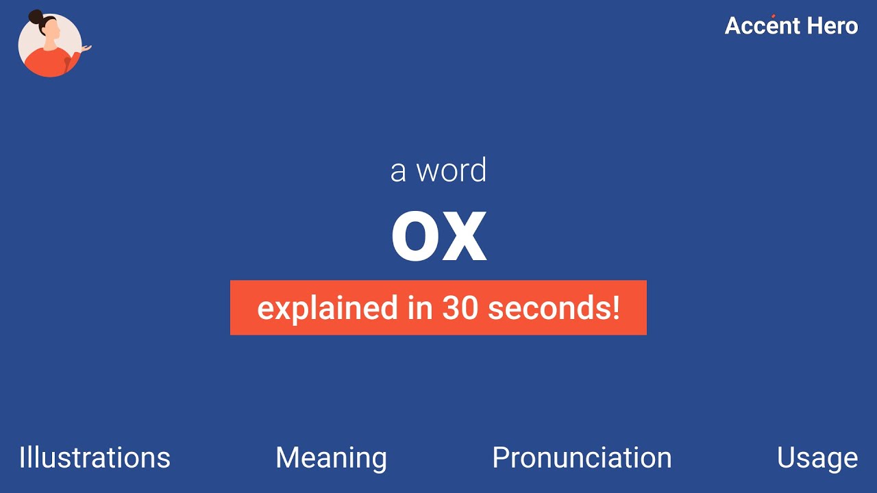 OX - Meaning and Pronunciation - YouTube