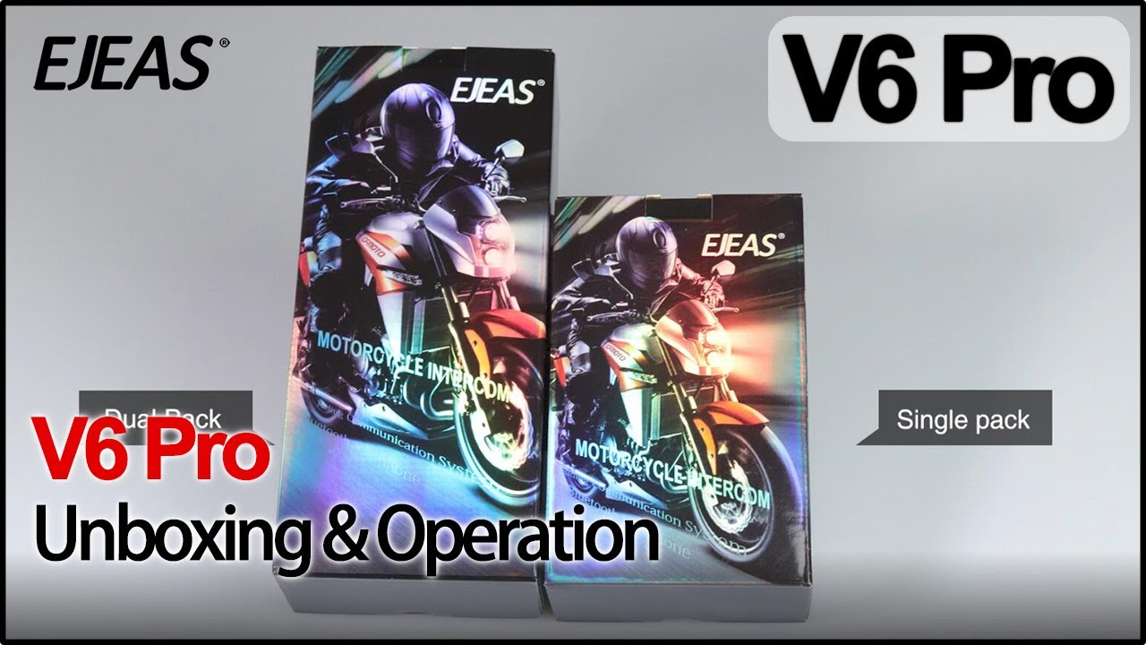 EJEAS V6 Pro | UNBOXING & ALL FUNCTION OPERATION | MOTORCYCLE HELMET ...