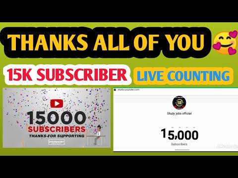 15K SUBSCRIBER LIVE COUNTING 🥰 15K SUBSCRIBER COMPLETE 🥰 #subscribe # ...