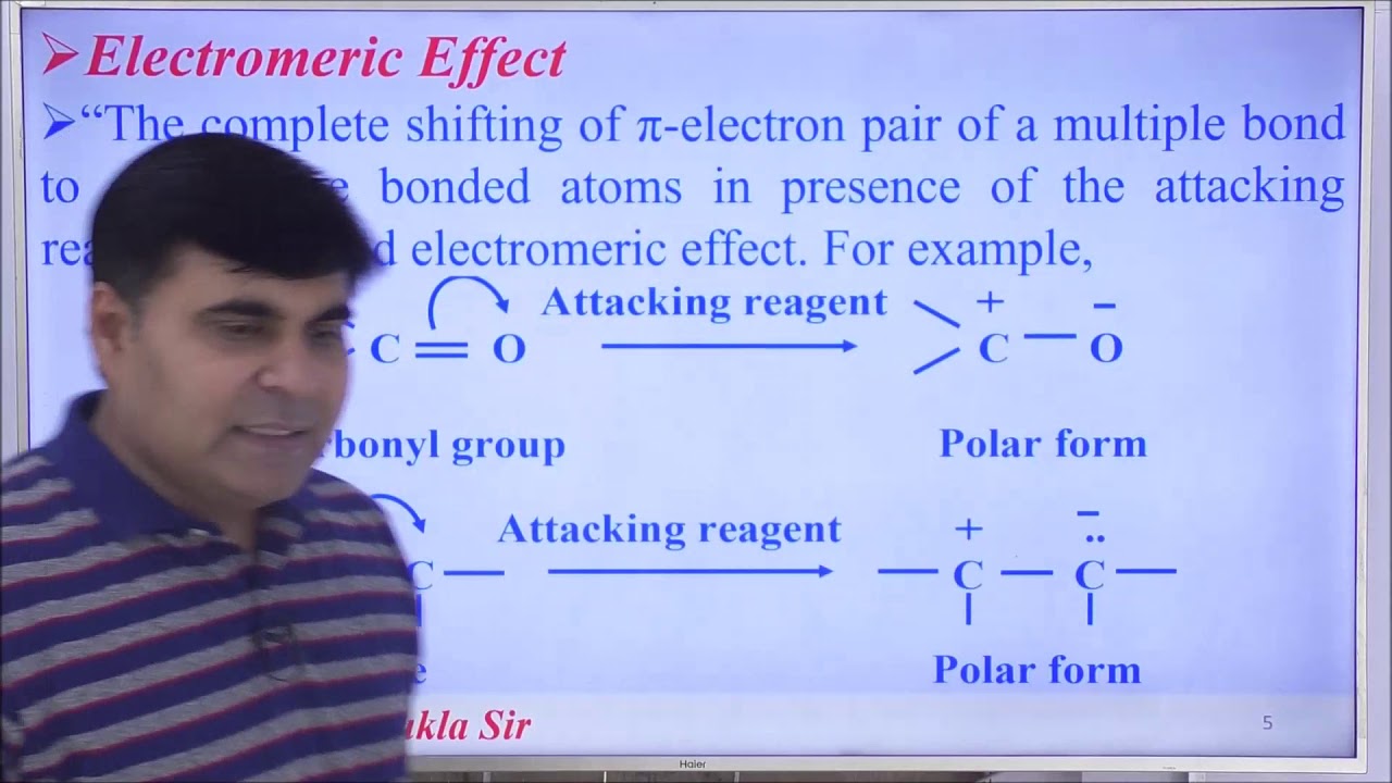 CH-XI-12-15, Inductomeric and Electromeric effects,Pradeep Kshetrapal channel - YouTube