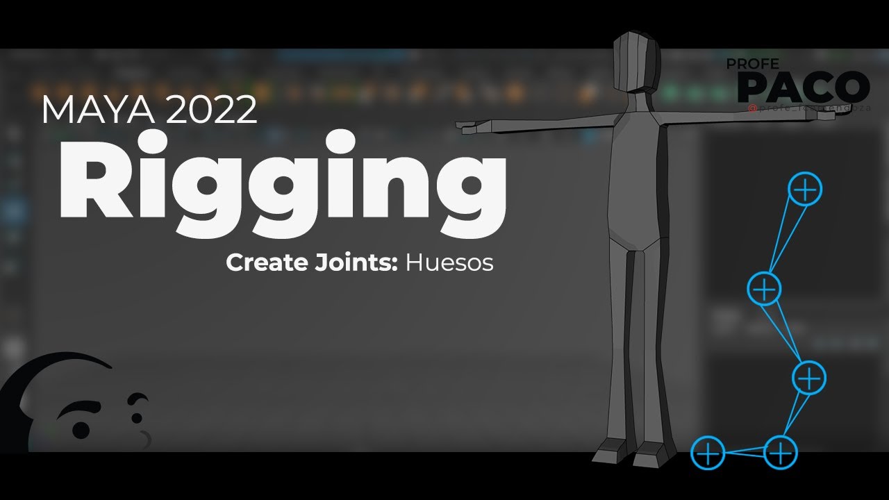 Creación de Joints para personaje Humano - Rigging - Profe Paco 3D ...