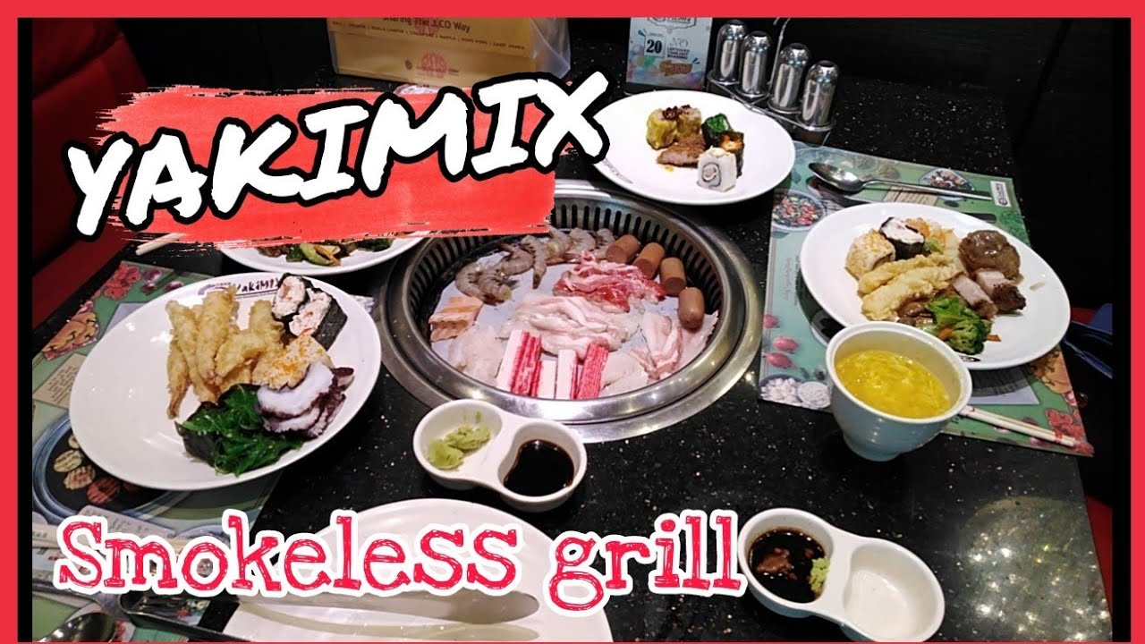 YAKIMIX SMOKELESS GRILL / SUSHI BAR / UNLIMITED BUFFET - YouTube