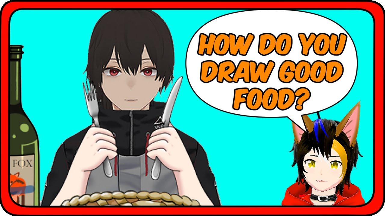 Drawing food for VTubers - YouTube