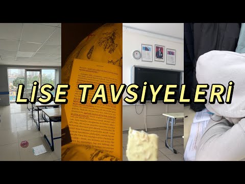 LİSE TAVSİYLERİ | BUNLARI YAPMAYIN!