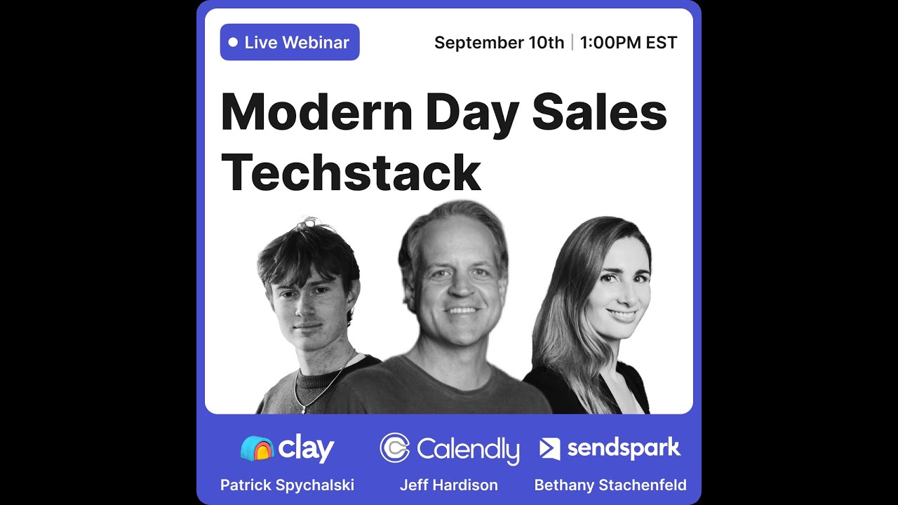 Modern Day Sales Techstack: Tools to Book More Meetings in 2024 | ft. Calendly, Sendspark ...