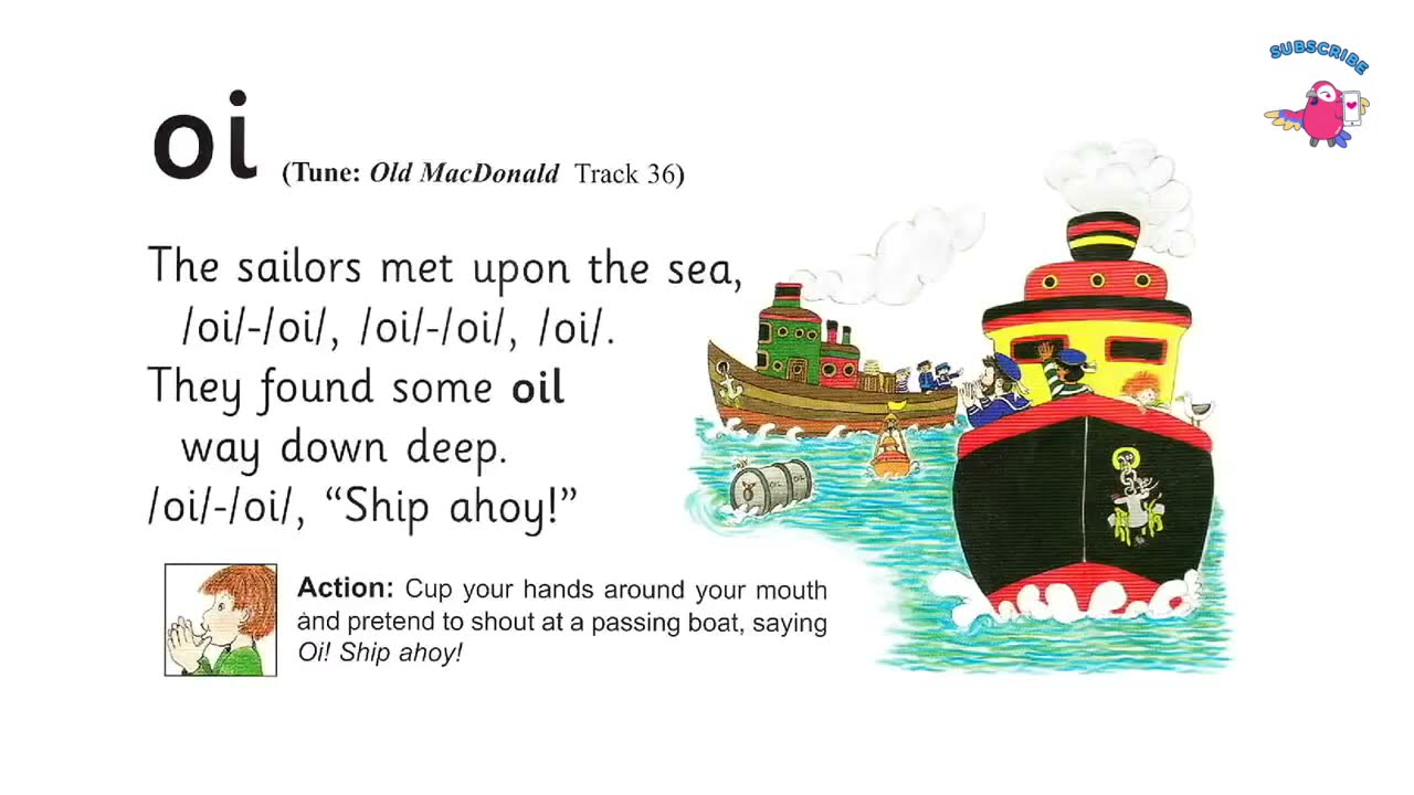 oi digraph song | jolly phonics| Phonics Song for kids - YouTube