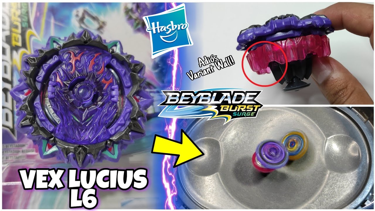 Nuevo VEX LUCIUS L6 | La *PEOR DEFENSA* de Beyblade Burst Surge ...