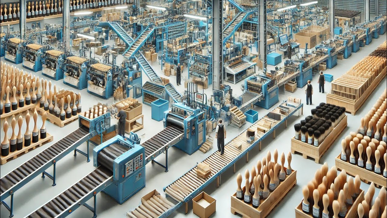 "Factory Process of Paint Brush Manufacturing" - YouTube