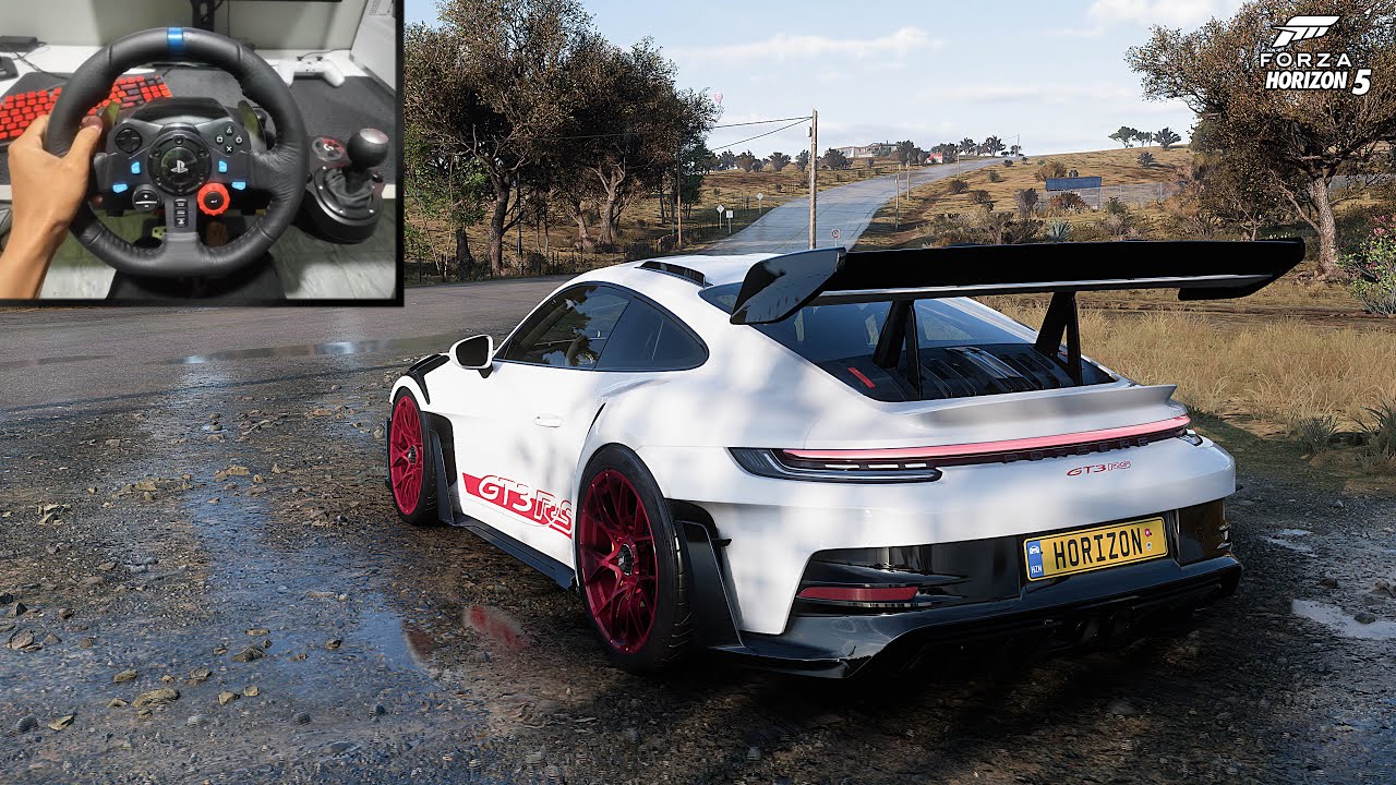 Porsche 911 GT3 RS - ForzaHorizon5 - Logitech G29 Steering Wheel ...