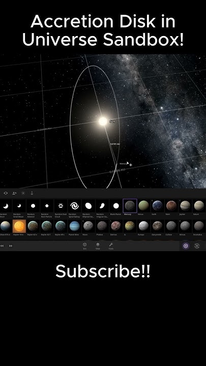 Accretion Disc- Universe Sandbox! #space #universe #universesandbox #universesandbox2 #explode # ...