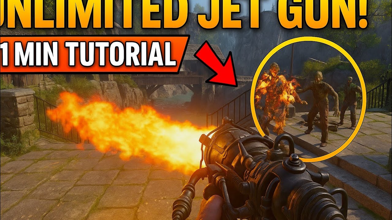 Unlimited Jet Gun Glitch TUTORIAL! 🔥 Liberty Falls Zombies Easy Setup (1 Minute Guide) - YouTube