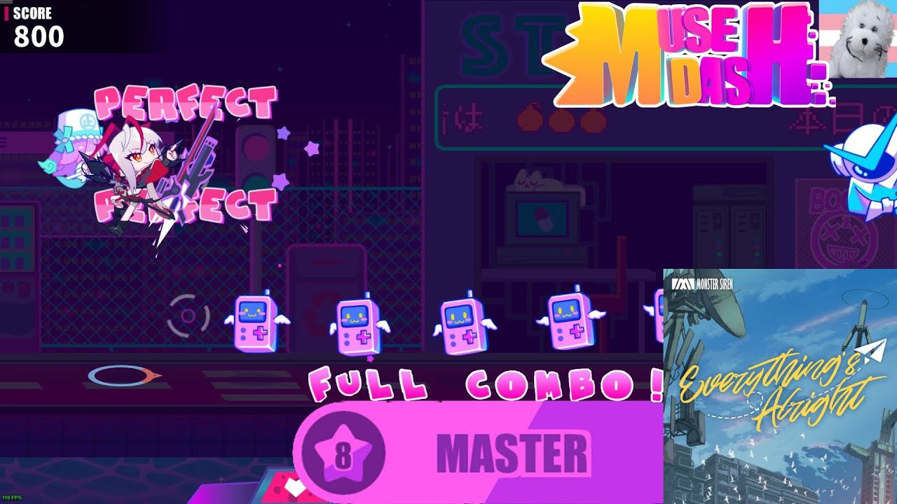 Muse Dash | Everything's Alright | Master 8★ | Full Combo (Sightread ...