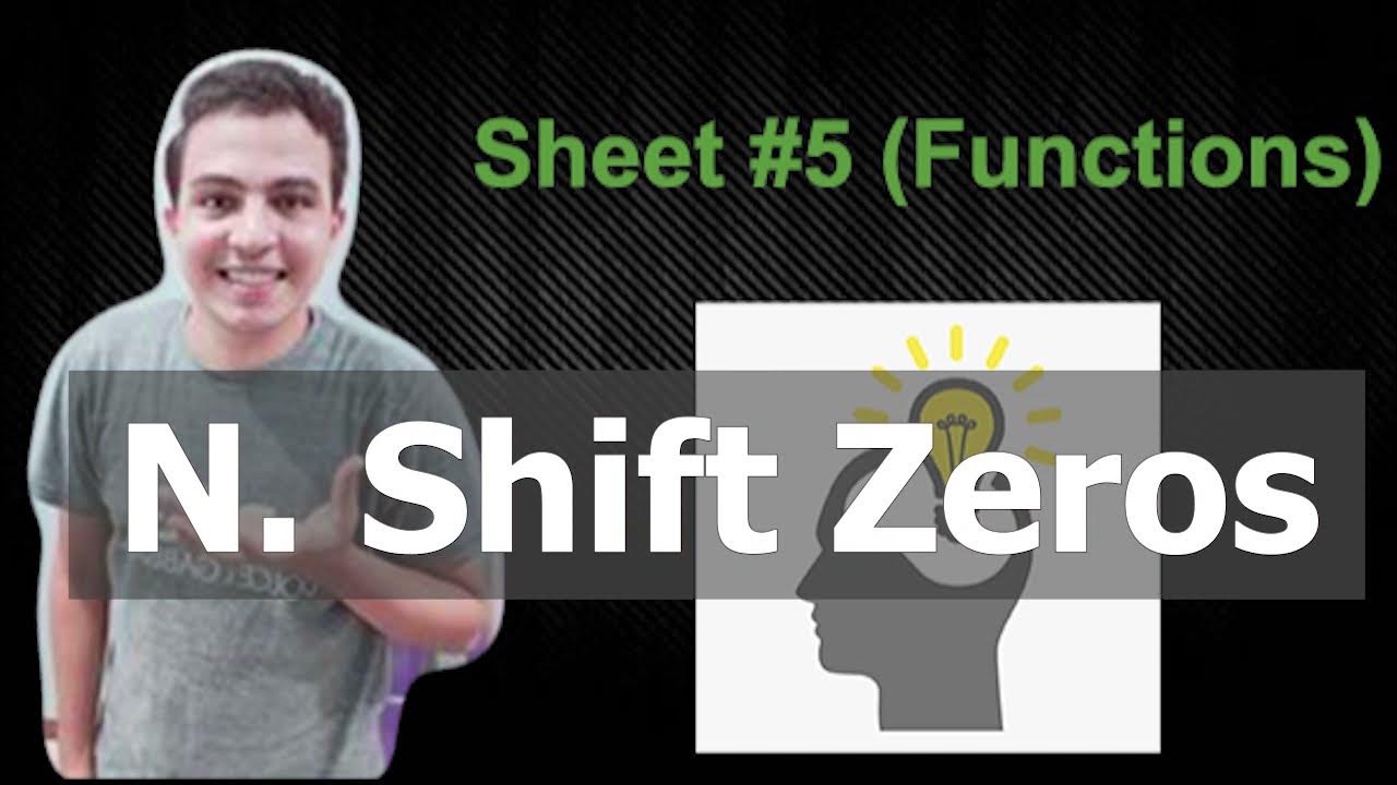N Shift Zeros Youtube