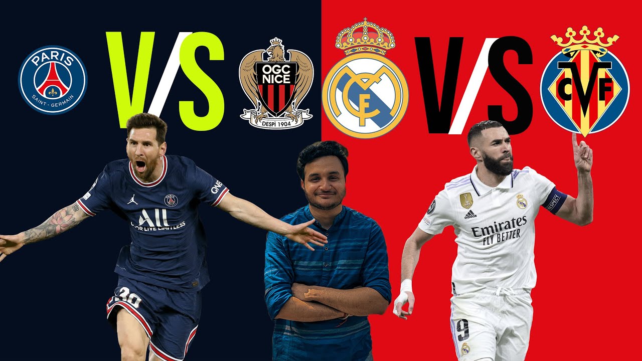 MESSI VS FC OGC NICE | REAL MADRID VS VILLARREAL | Watch along ...