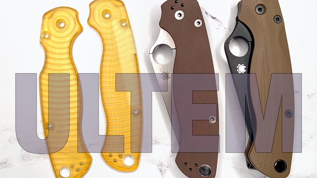 Ultem handle scales for the Spyderco PM2 #Spyderco #edc #knife # ...