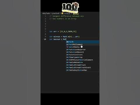 Finding the Largest Difference in an Array with JavaScript | day 21 ... radhe radhe 🩵 - YouTube
