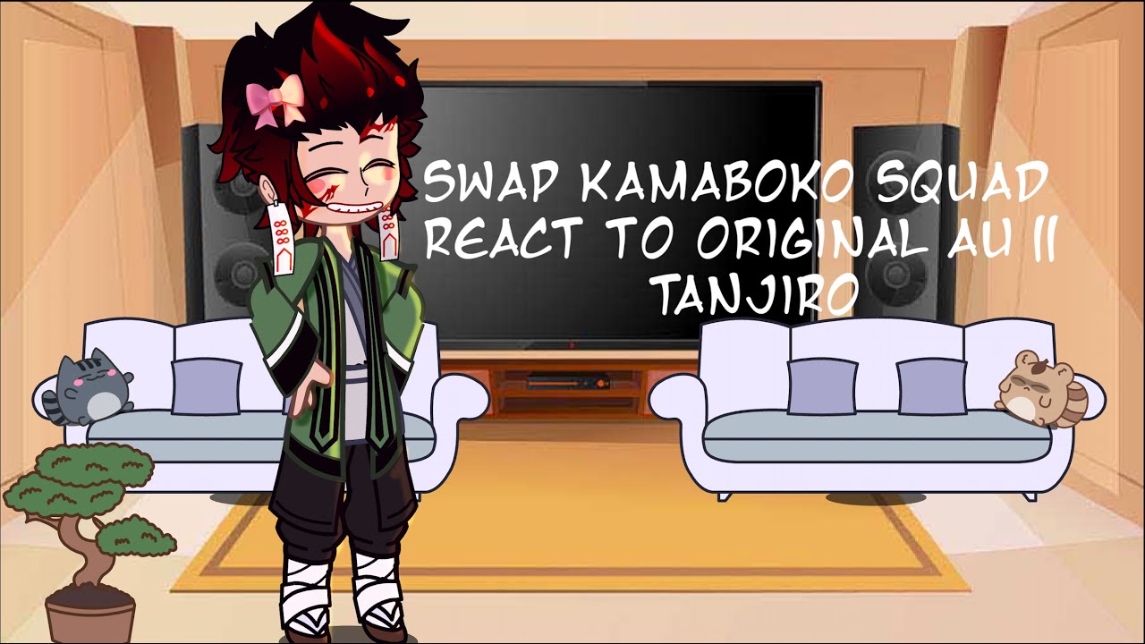 Swap Kamaboko Squad React to Original || Tanjiro Kamado || VERY Short - YouTube