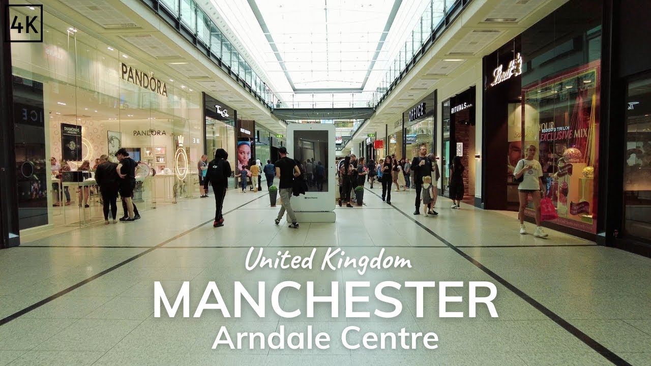 Manchester Arndale Centre Walking Tour 4K - Mall Tour - Manchester City ...