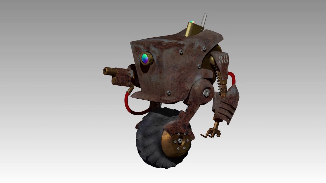 Claptrap (Borderlands) Inspired 3D Model - YouTube