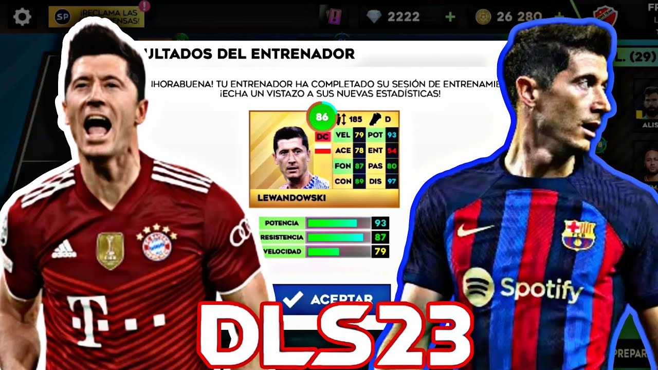 📈MEJORANDO AL MÁXIMO A LEWANDOWSKY EN DREAM LEAGUE SOCCER 2023💥⚽️ - YouTube