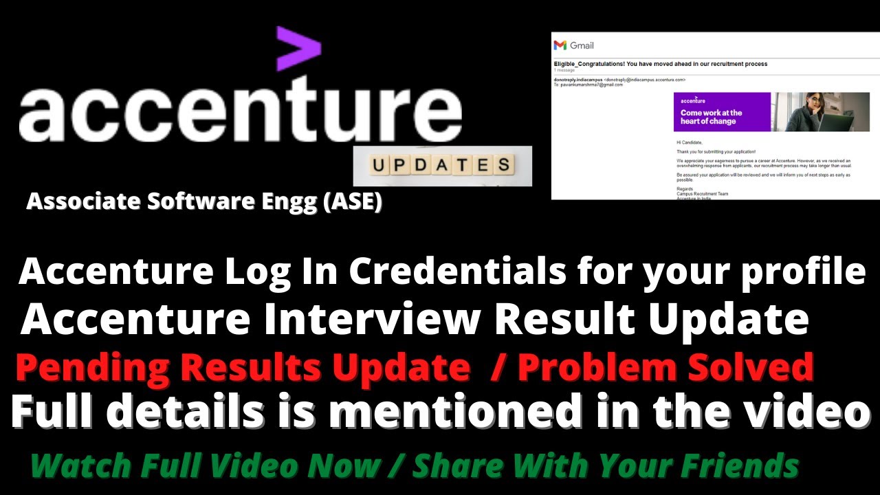 Accenture Interview Result Update / Pending Result Update / Accenture ...