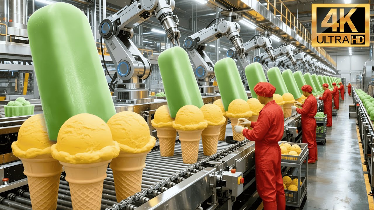 Inside the Modern Ice Cream Factory: From Fresh Milk to Perfect Scoops ...