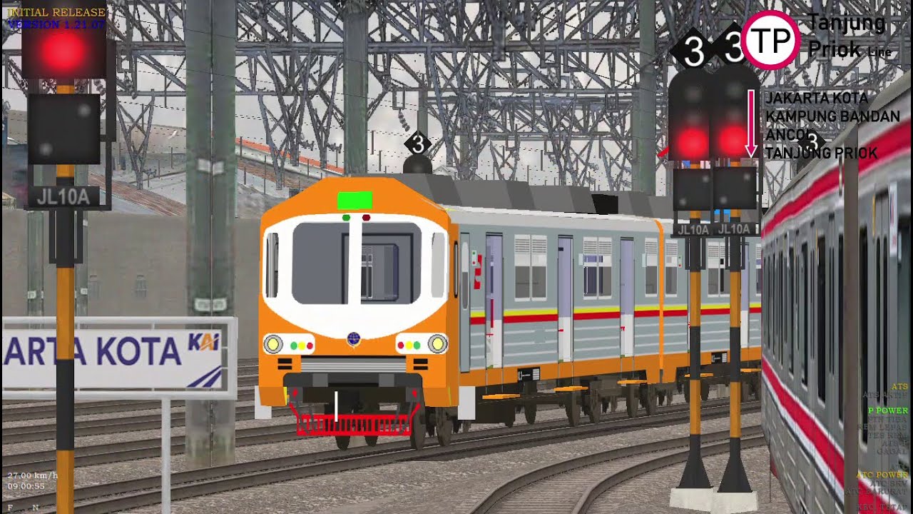 OpenBVE Indonesia || KRL BN-Holec Oren Berangkat Jakarta Kota - YouTube