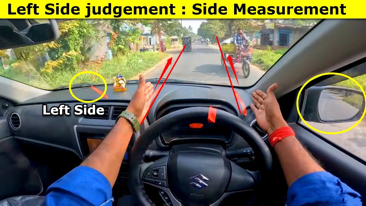 Car Driving Training on LEFT SIDE JUDGEMENT & STEERING Judgement - YouTube