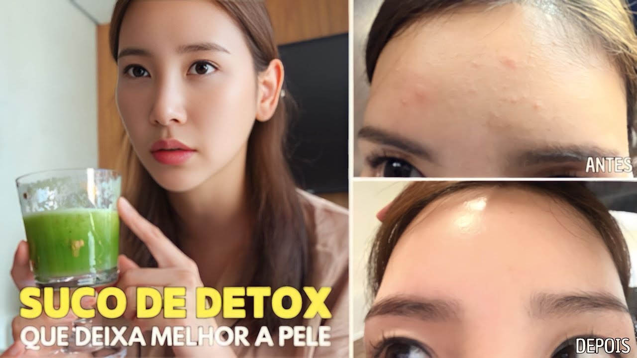 The skin improved a lot after drinking this for a week (detox💚) - YouTube