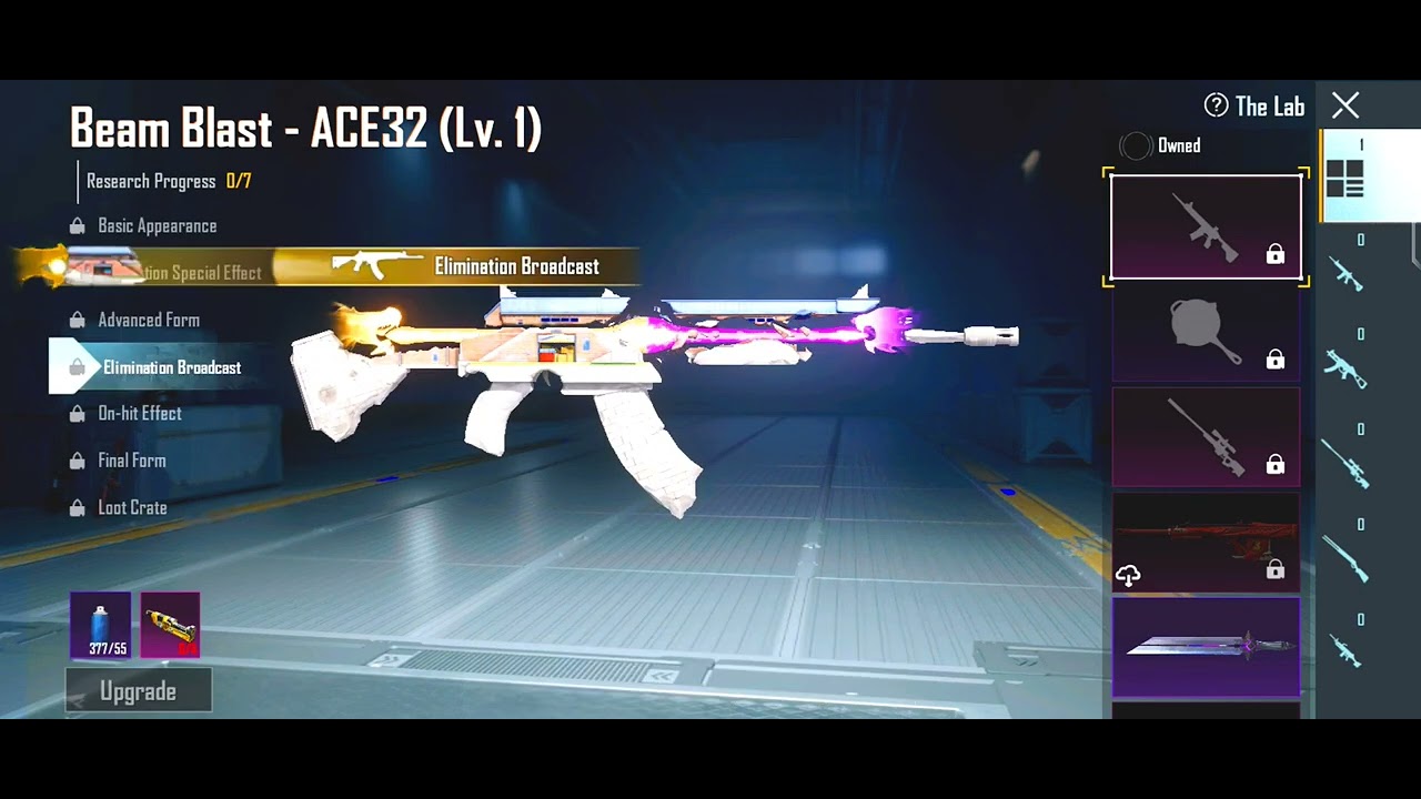 New ACE32 skins in Bgmi with hit effect #pubgmobile #youtubeshorts # ...
