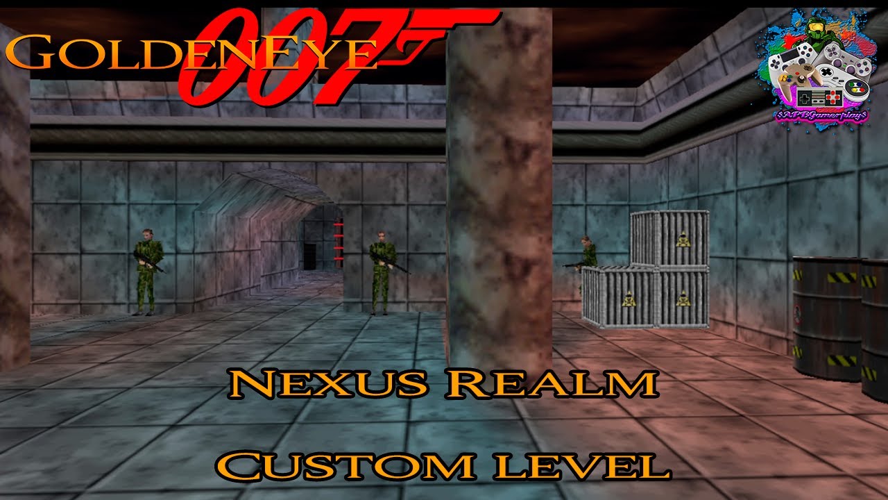 Goldeneye 007 N64 - Nexus Realm - 00 Agent (Custom Level) - YouTube