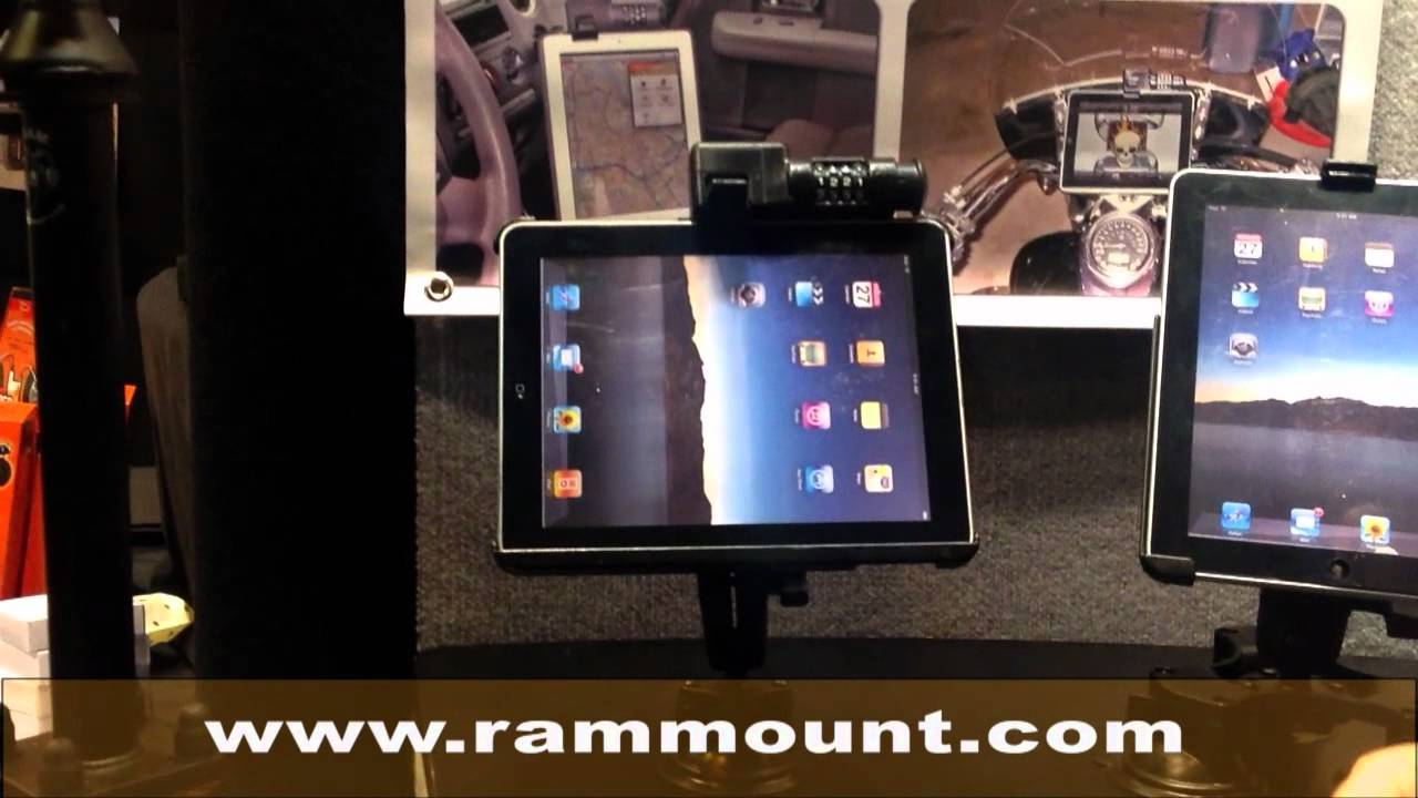 RAM mounts introduces their new iPad mounts for fleet vehicles - YouTube