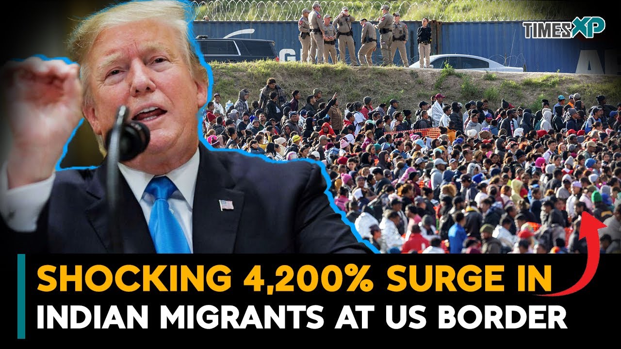 Shocking 4,200% Surge in Indian Migrants at US Border - YouTube