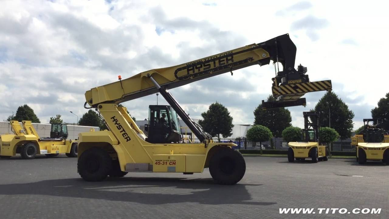 tito.com // Hyster RS45-31CH 45 ton reach stacker - YouTube
