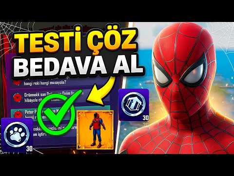 BEDAVA UĞURLU PARA VE YOLDAŞ PARASI | ÖRÜMCEK ADAM ETKİNLİĞİ | TEST GÖREVLERİ | BEDAVA ÖDÜLLER PUBGM