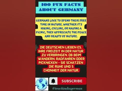 Learn German in 30 seconds | 100 Fun facts about Germany (in English ...