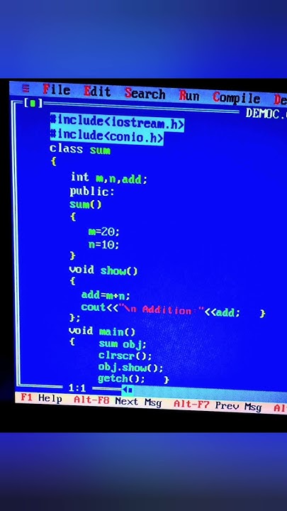 Constructor in C++ || Addition of two numbers using constructor 💫🔥 #viralvideo #viralshort # ...