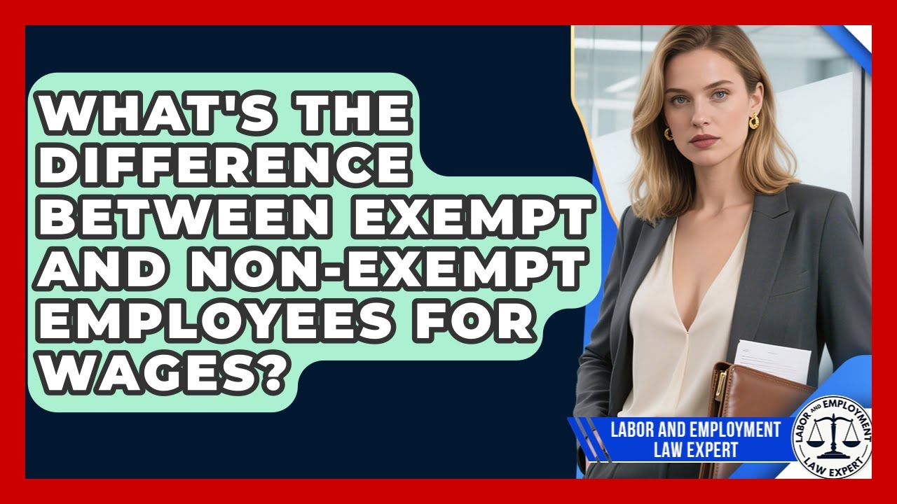 What's The Difference Between Exempt And Non-exempt Employees For Wages ...