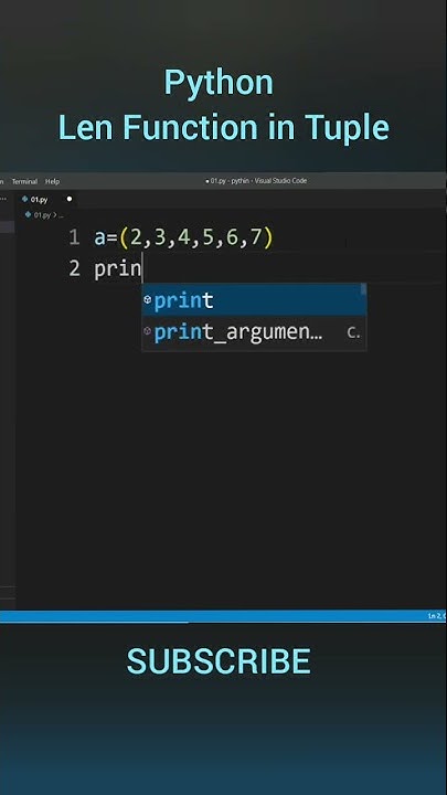 Python || Len Function In Tuple || Hindi || #python #tuple #hindi # ...