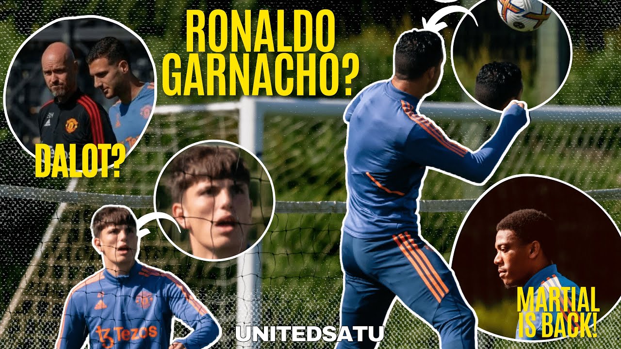 Ronaldo Garnacho Pairs vs Liverpool? Important Training Man United ...