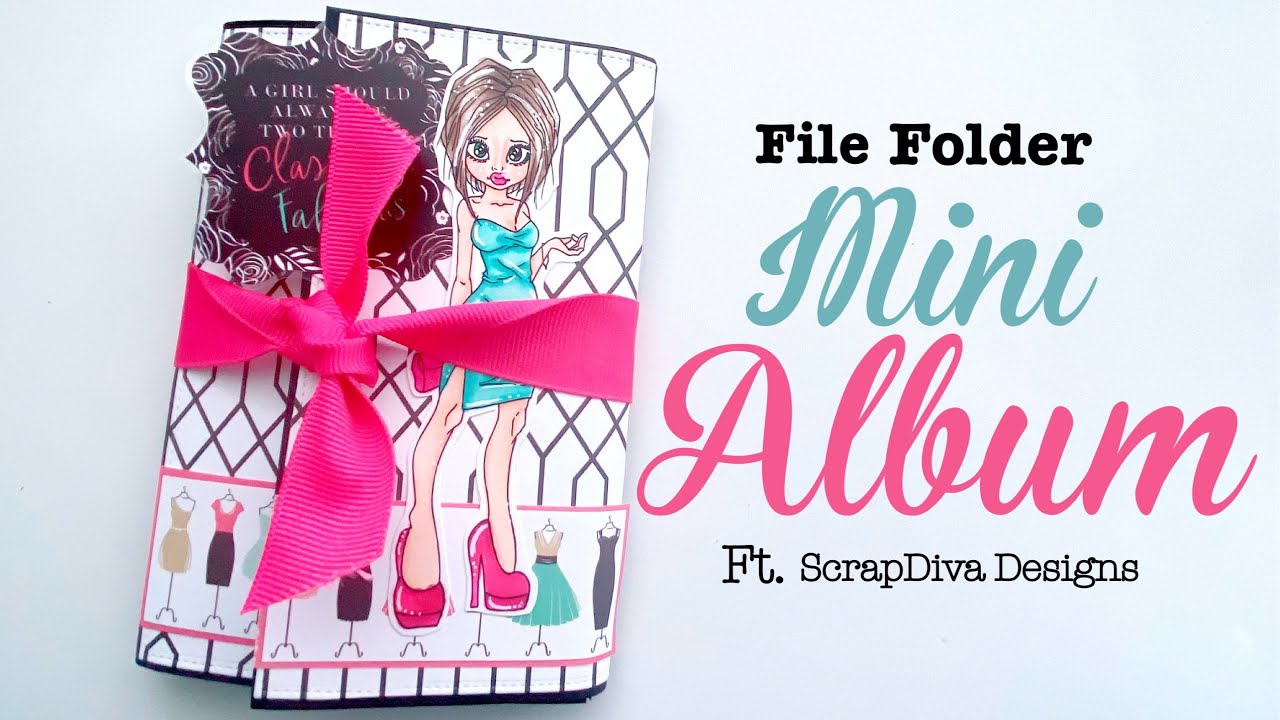 File Folder Mini Album Ft. ScrapDiva Designs - YouTube