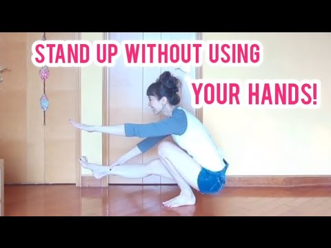 How To Stand Up From Sitting Without Using Your Hands! - YouTube