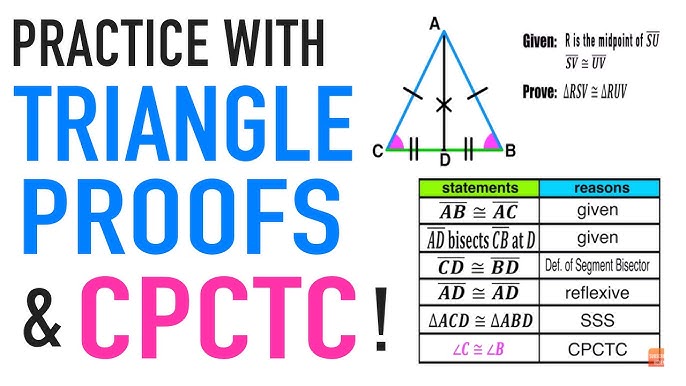 Geometry Congruent Triangles Proofs