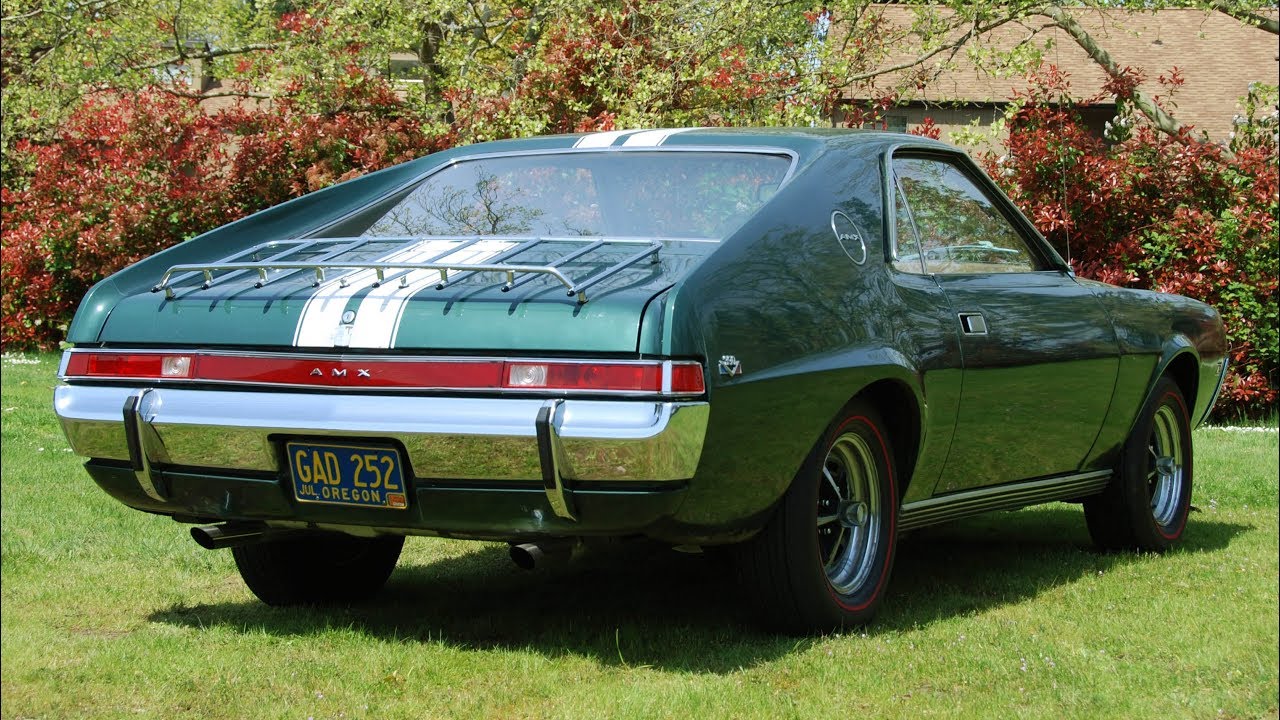 1968 AMC AMX 390 4-speed with Go Pack - YouTube