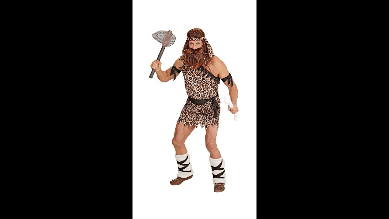 3552 - "CAVEMAN" velvet (tunic, belt, jambs, armbands, headband) - YouTube